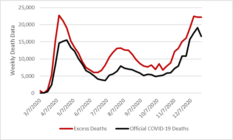 Excess Deaths Compared with the Official COVID-19 Mortality Data ...